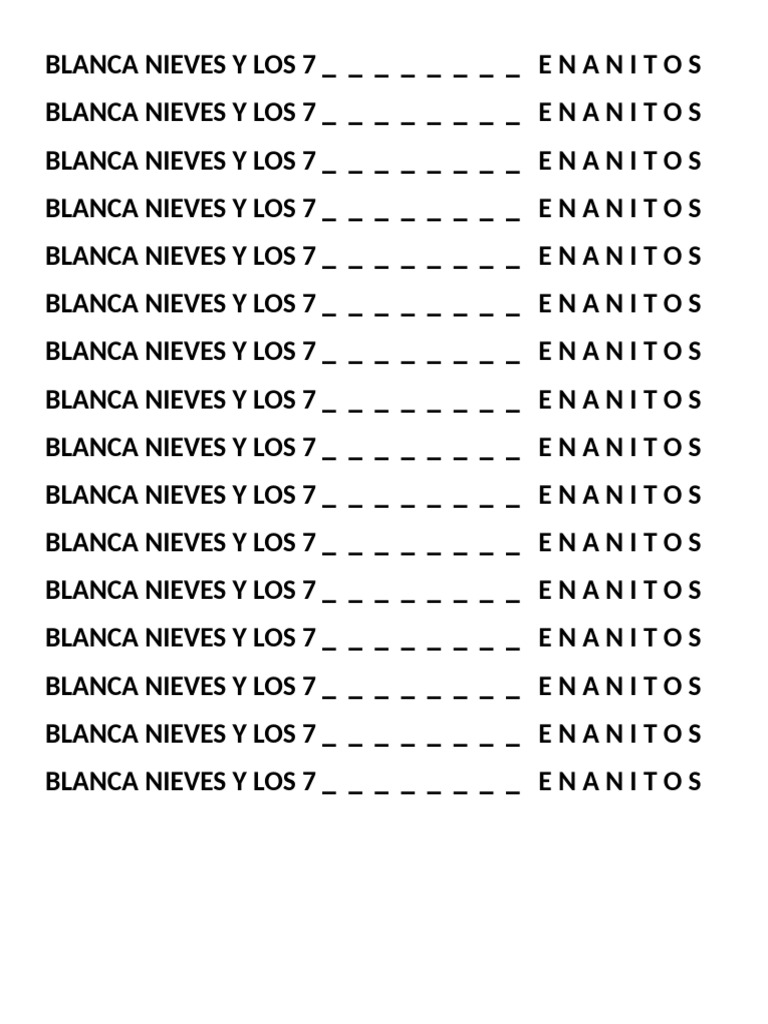 Blanca Nieves | PDF