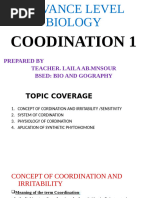 Coordination in Animals | PDF | Stimulus (Physiology) | Nervous System
