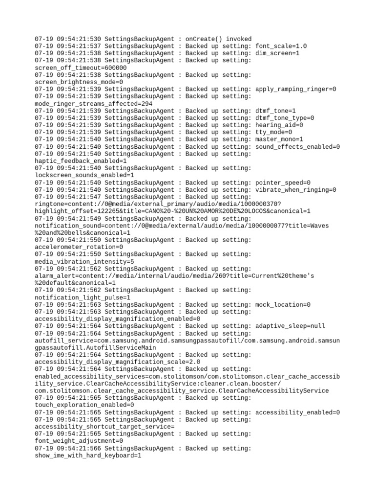 Settings Provider | PDF
