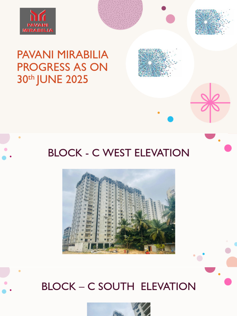 Pavani Mirabilia Progress As On June 2025 | PDF | Architectural ...