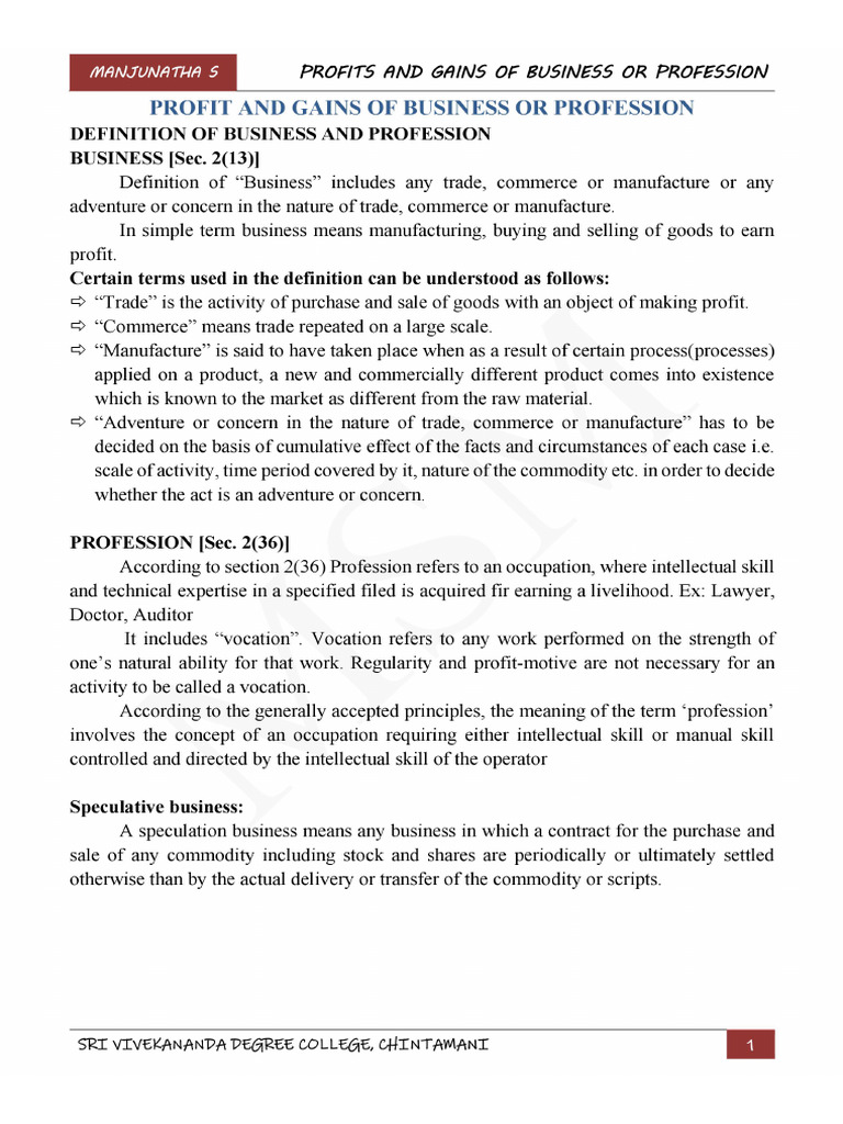 Business and Profession | PDF
