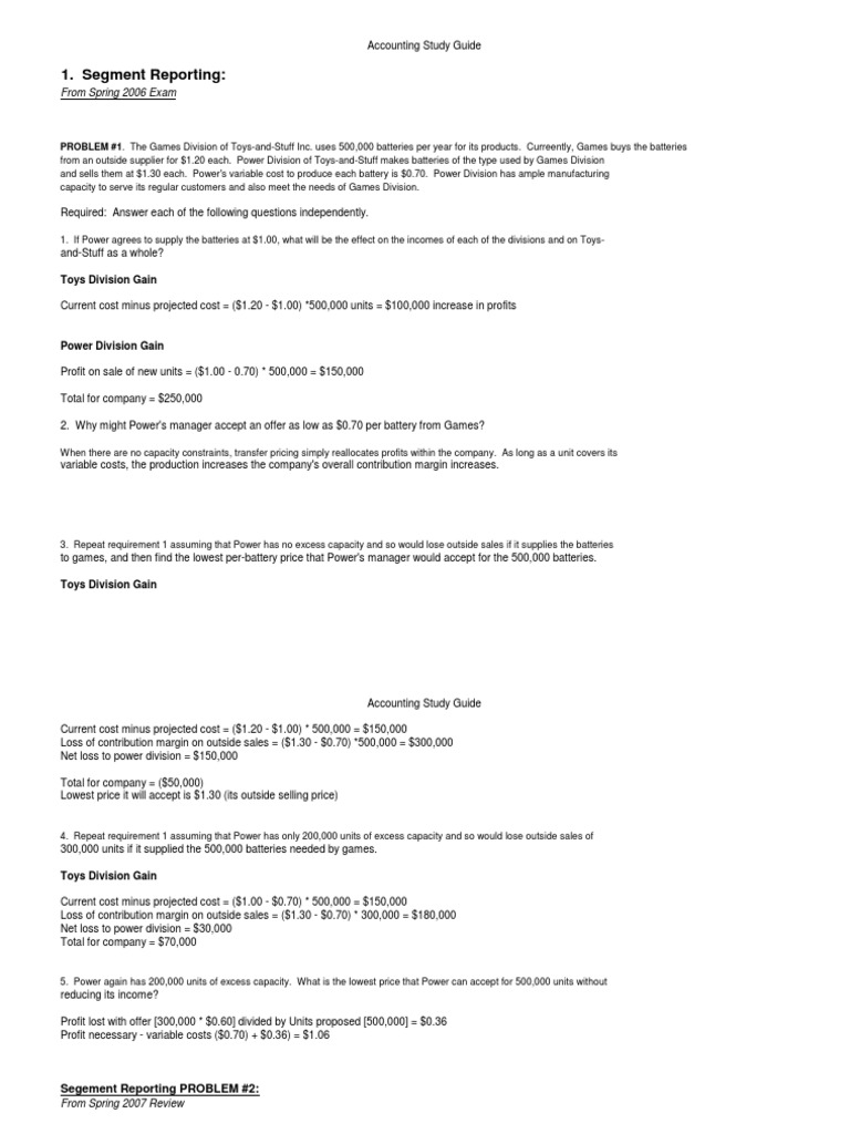Accounting Study Guide | PDF | Cost Of Goods Sold | Present Value