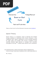 Spoon Theory Worksheet Fill Able | PDF