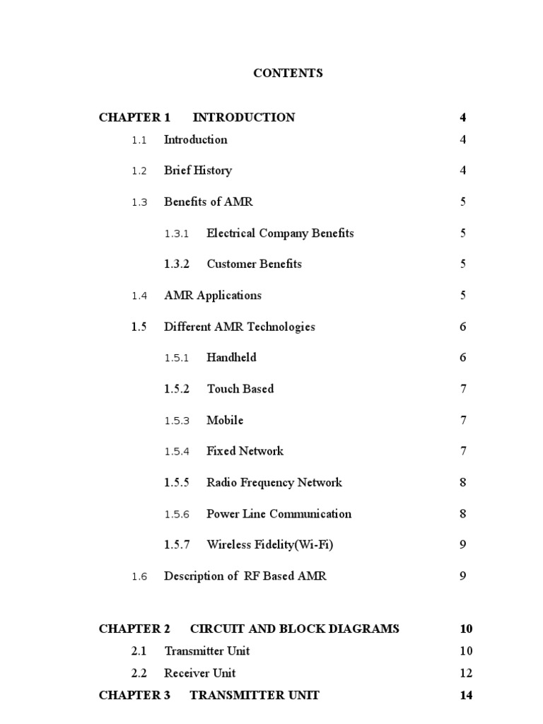 Automatic Meter Reading AMR | PDF | Transmitter | Radio
