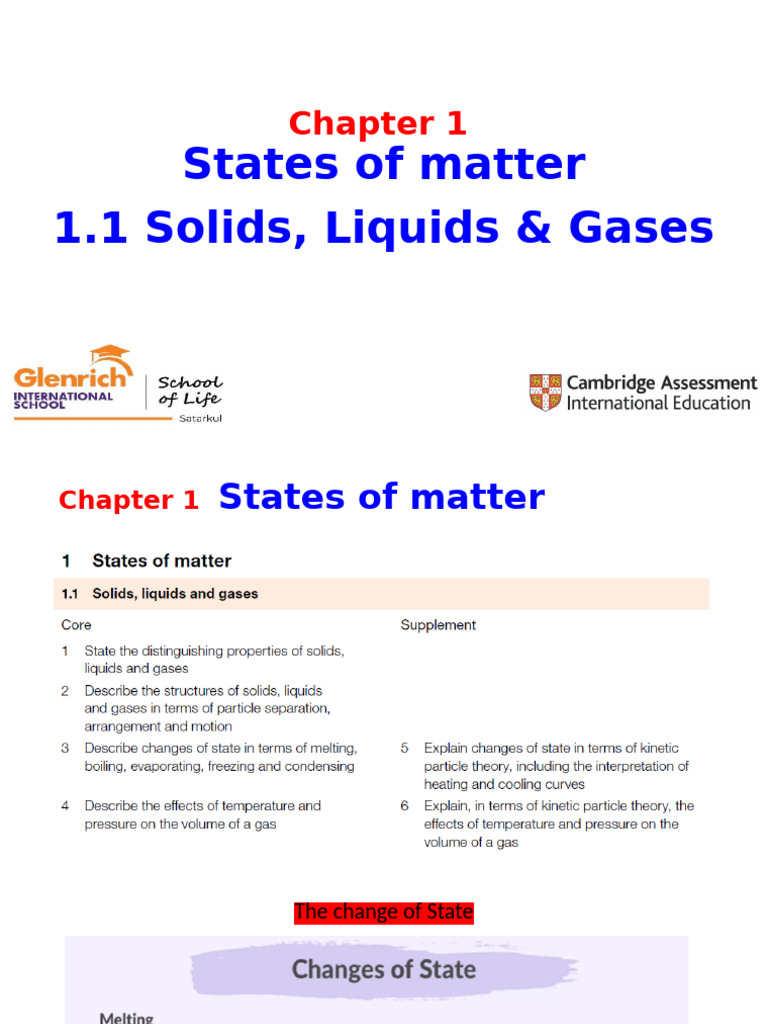 On States of Matter | PDF