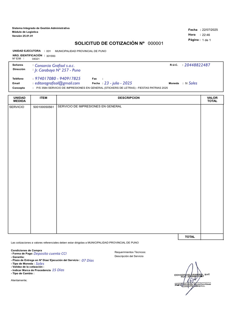 Cotizacion MPP | PDF
