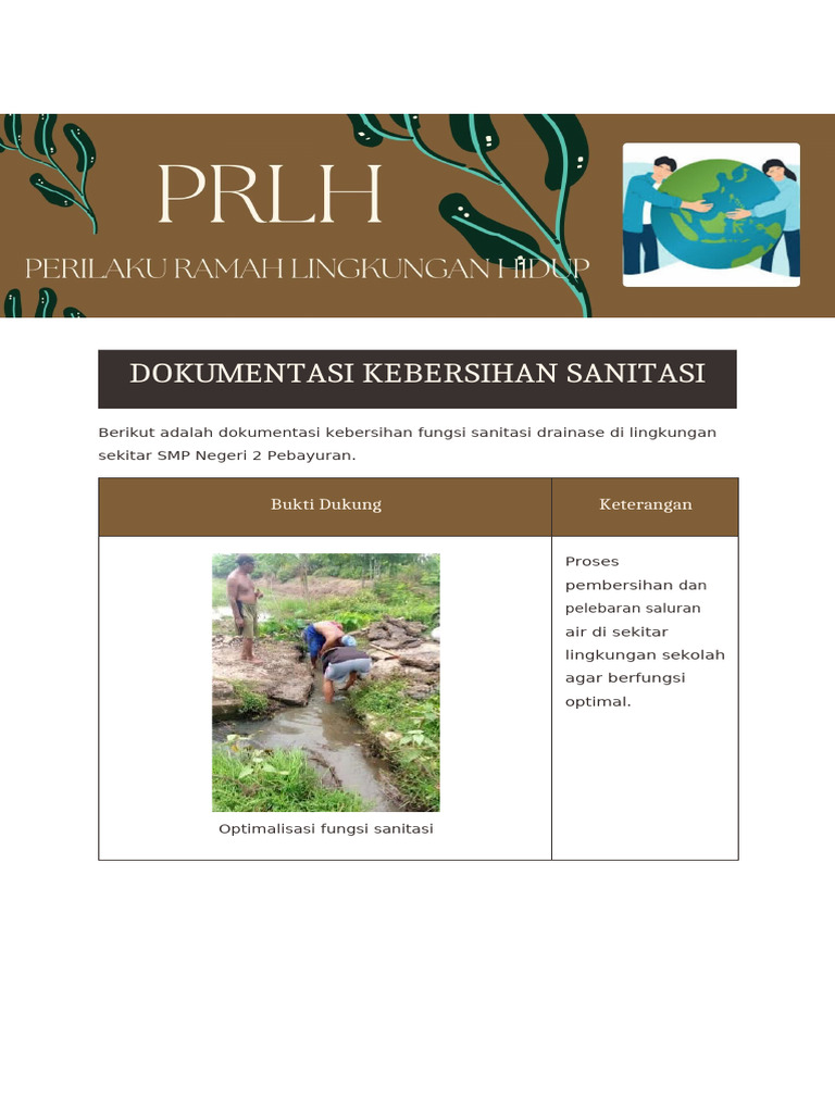 Kebersihan Sanitasi Saluran Air | PDF