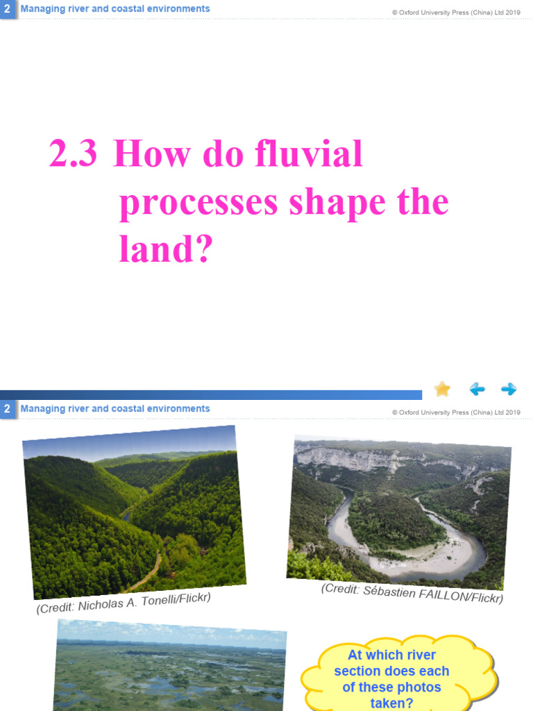 23 How Do Fluvial Processes Shape The Land | PDF | River | River Delta