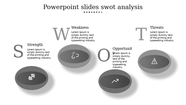 73455-Powerpoint Slides Swot Analysis-Gray | PDF