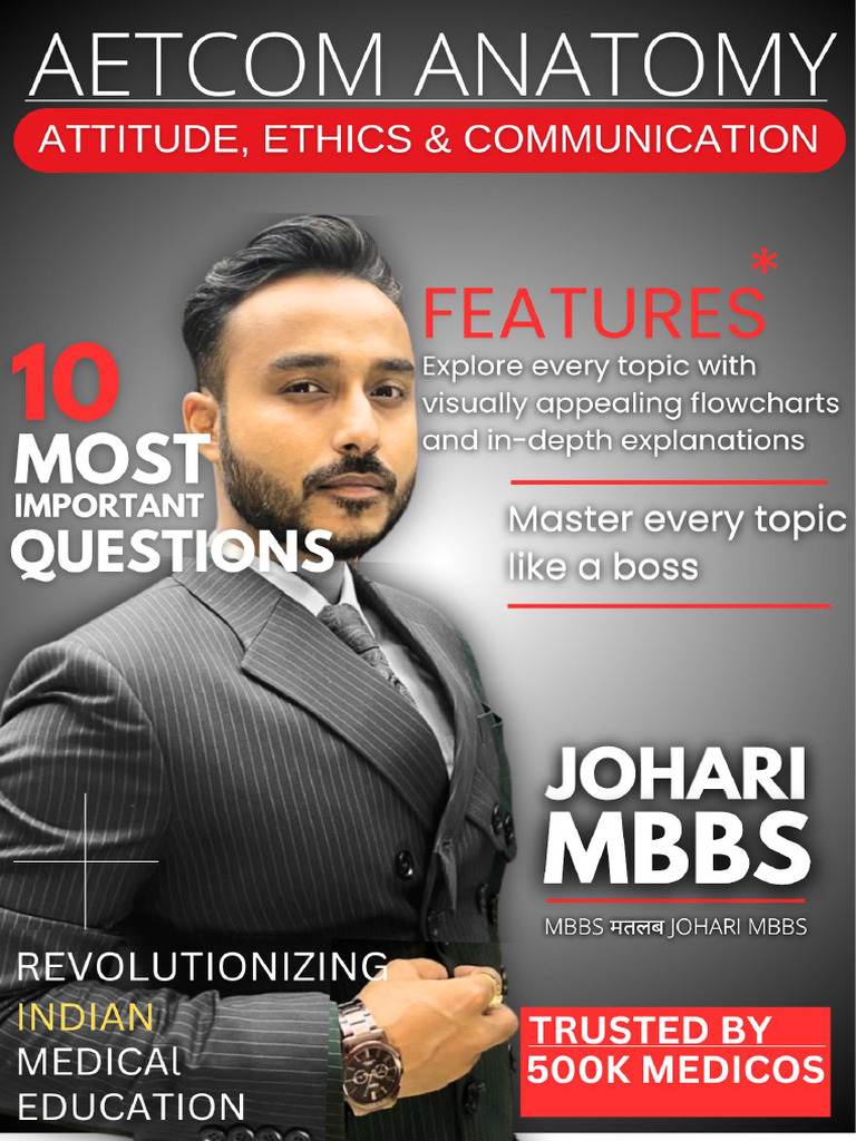 Aetcom Anatomy - Johari Mbbs | PDF | Cadaver | Empathy