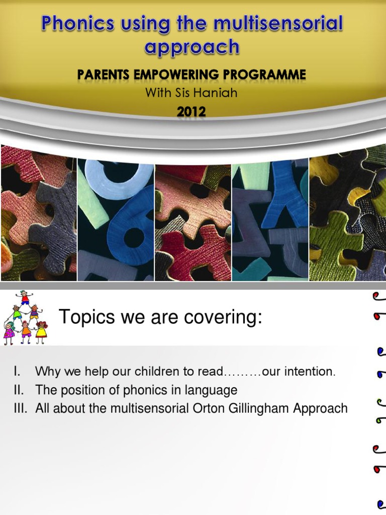 Phonics Using The Multi Sen So Rial Approach v2 | PDF | Phonics | Cognition