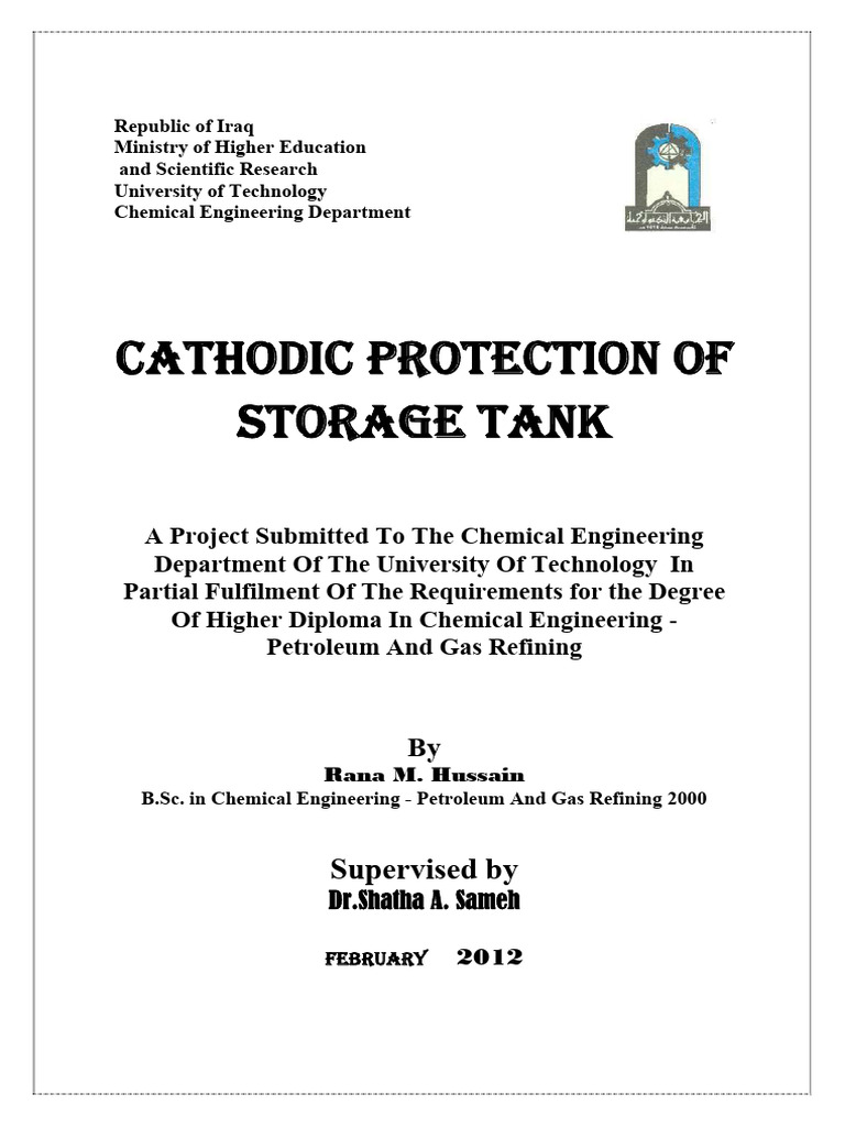 Cathodic Protection for Storage Tanks | PDF | Corrosion | Electrochemistry