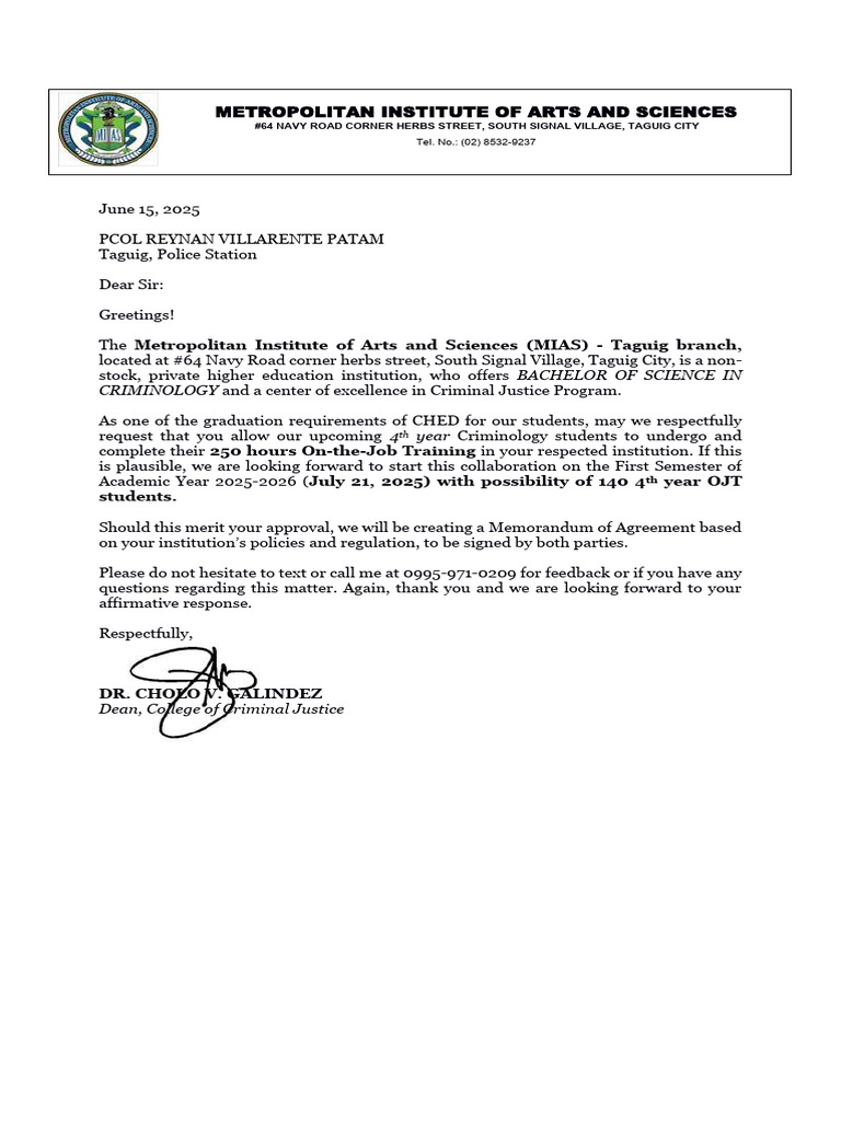 Letter Pcol Patam | PDF