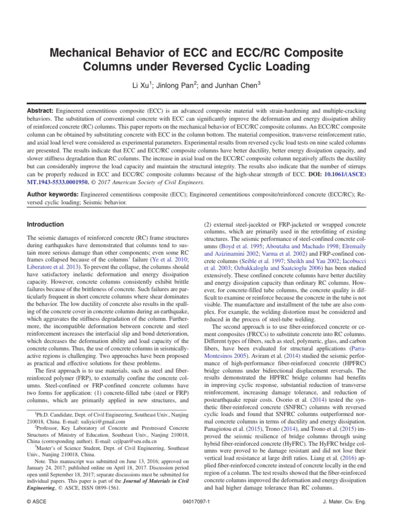2017 - Li Xu | PDF | Concrete | Composite Material