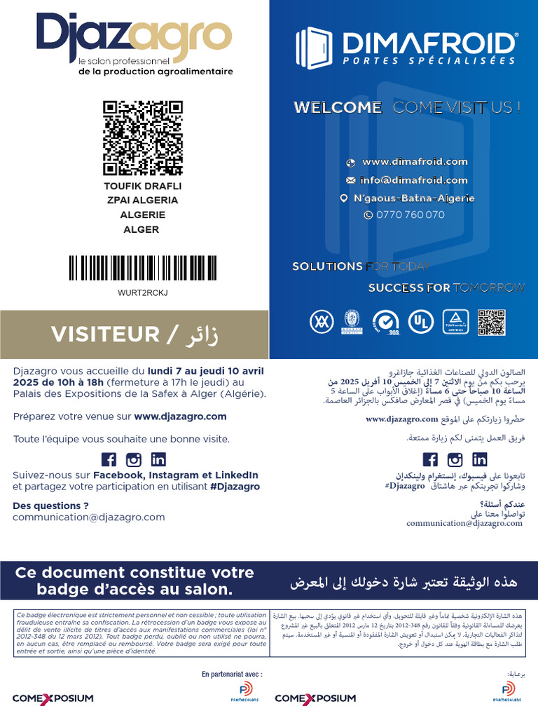 Badge Participant | PDF