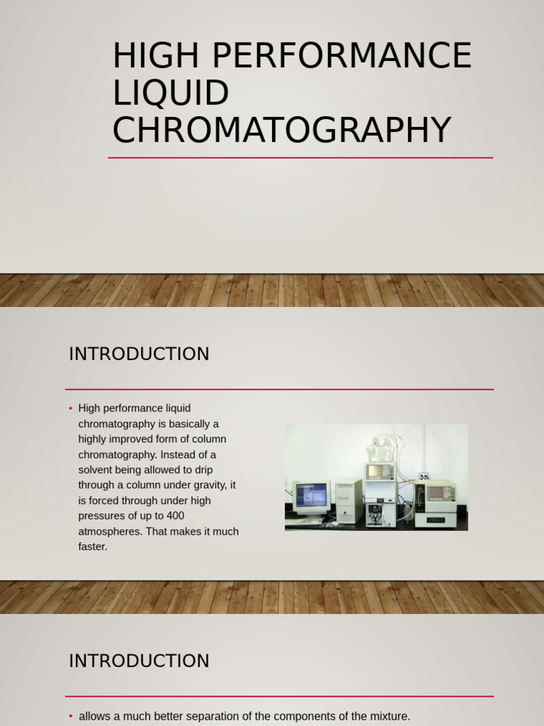 High Performance Liquid Chromatography | PDF | High Performance Liquid ...