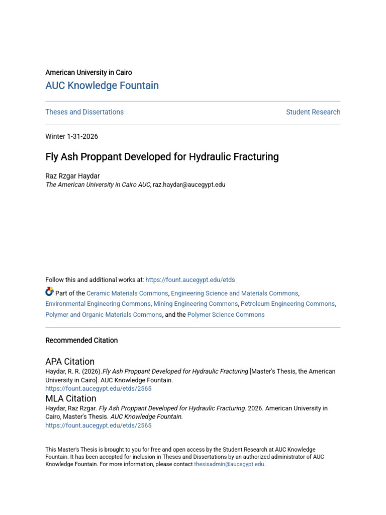 Fly Ash Proppant for Fracturing | PDF | Petroleum Reservoir | Porosity