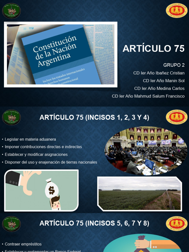 Artículo 75 | PDF