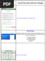 Contoh Literature Review Penelitian | PDF