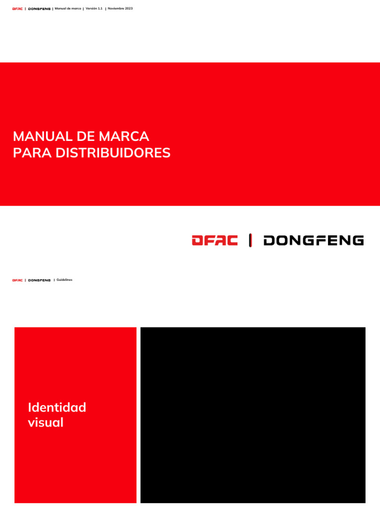 Manual de Marca DFAC y Dongfeng | PDF | Tipografía | Marca
