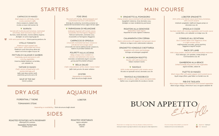 Food Menu | PDF