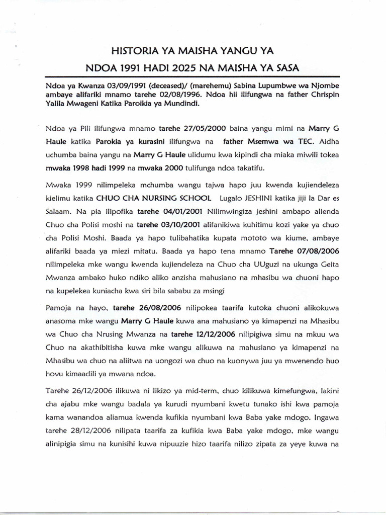 Ndoa | PDF