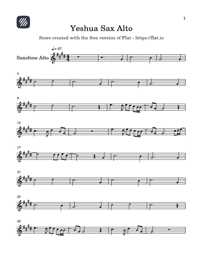 Yeshua Sax Alto | PDF