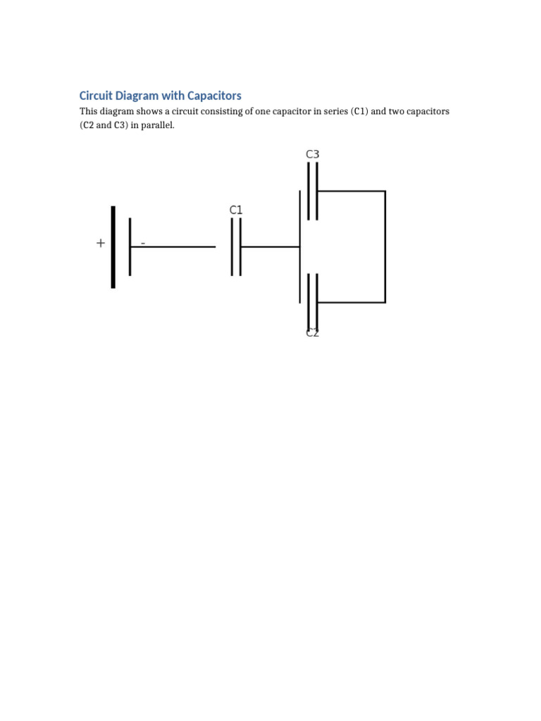 Circuit With Capacitors | PDF