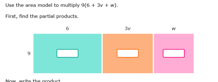 IXL Multiply Using The Distributive Property Area Models 6th Grade Math ...