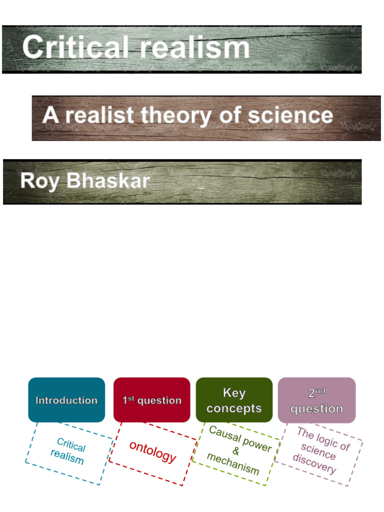 Understanding Critical Realism | PDF | Reality | Causality