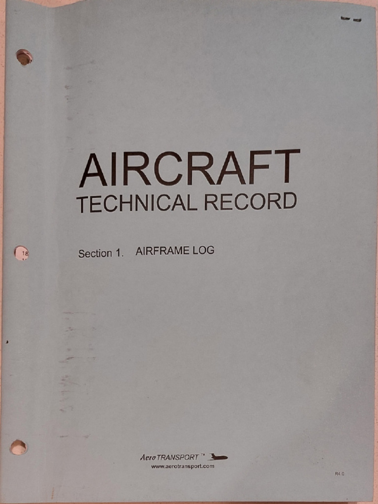 240317n620mt Airframe Log Book | PDF