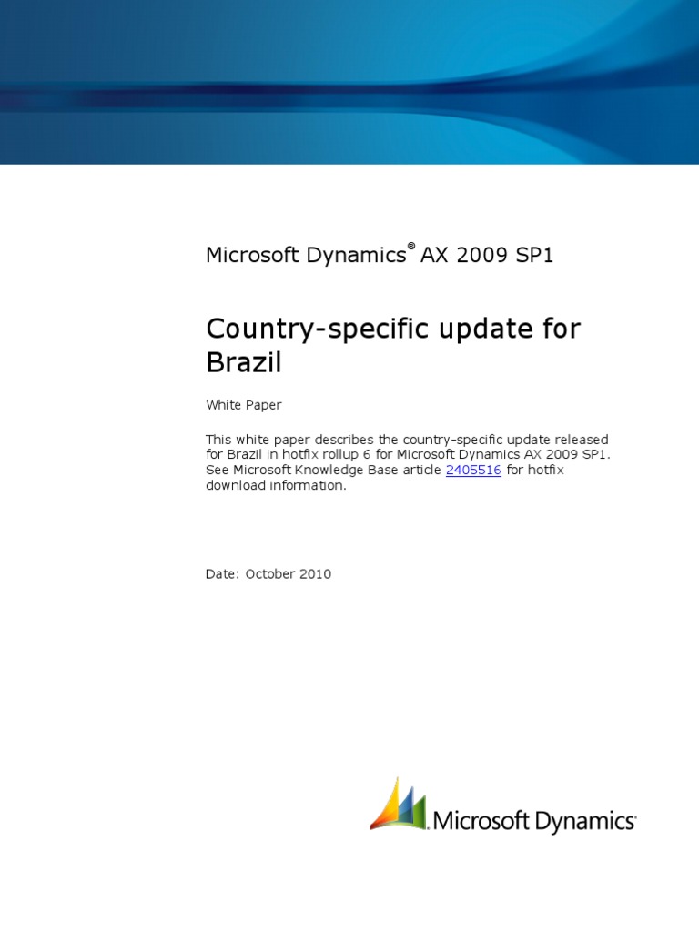 Country-Specific Update For Brazil | PDF | Invoice | Taxes