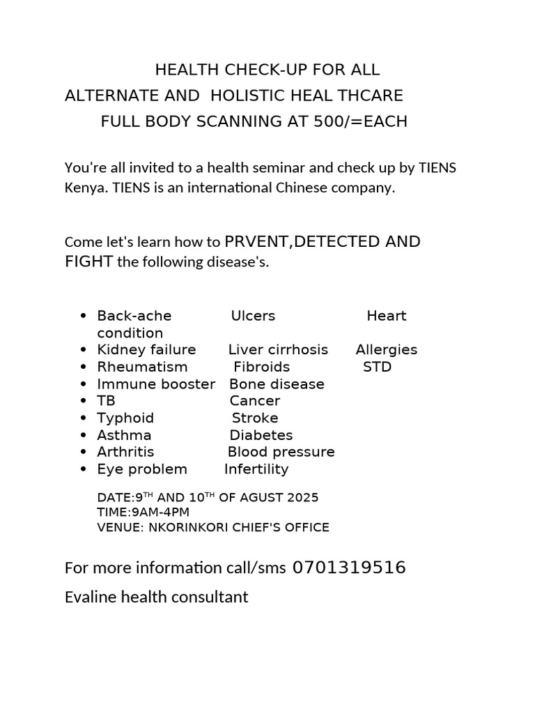 Health Check | PDF