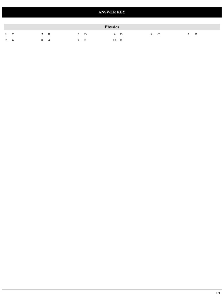 XII 6th DPP-818435-2025-08-05 21 - 17 - 52-Answer-Key | PDF