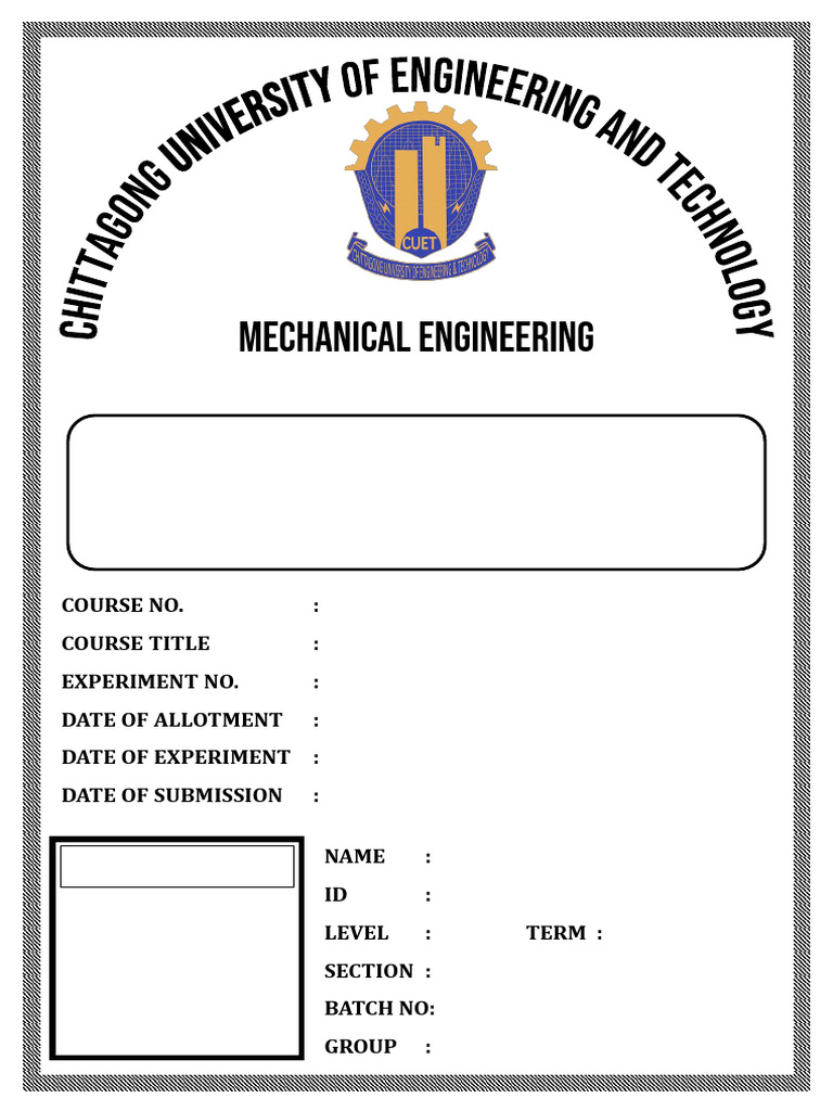 Mechanical Engineering Experiment Report | PDF