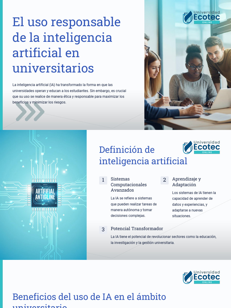Uso Responsable de IA en Universidades | PDF | Inteligencia artificial ...