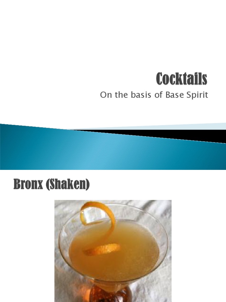 Cocktail Recipes | PDF | Martini (Cocktail) | Drink