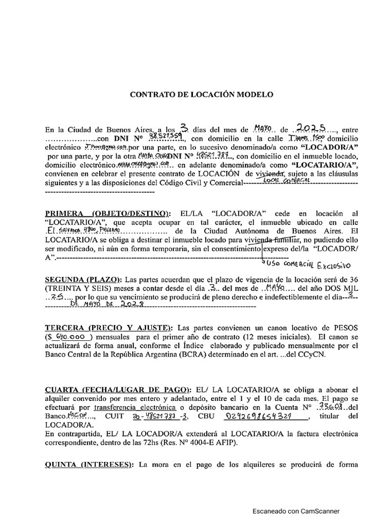 Contrato Local | PDF