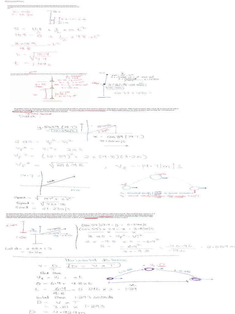 Physics Problems | PDF