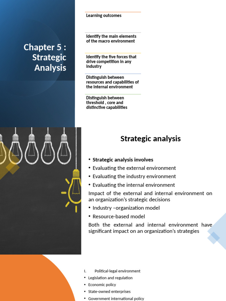 Strategic Analysis: Macro & Internal Factors | PDF | Policy | Business