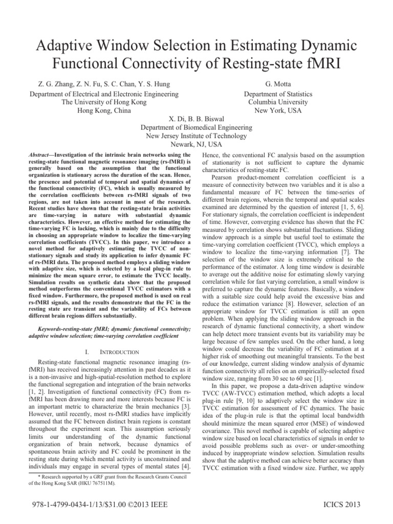 Zhang Et Al. - 2013 - Adaptive Window Selection in Estimating Dynamic ...