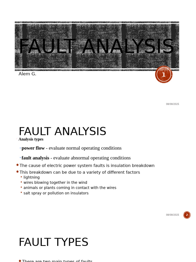 Fault Analysis in Power Systems | PDF | Physical Quantities | Power ...