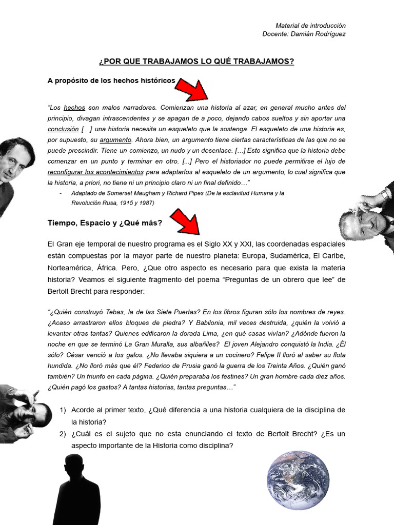 Primera+Clase+Sexto+Año+ +introducción+ | PDF | Guerra Fría