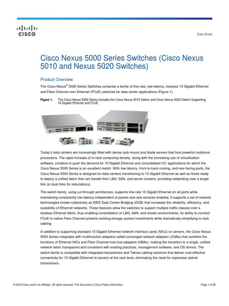 Nexus Data Sheet c78-461802 | PDF | Network Switch | Network Interface ...