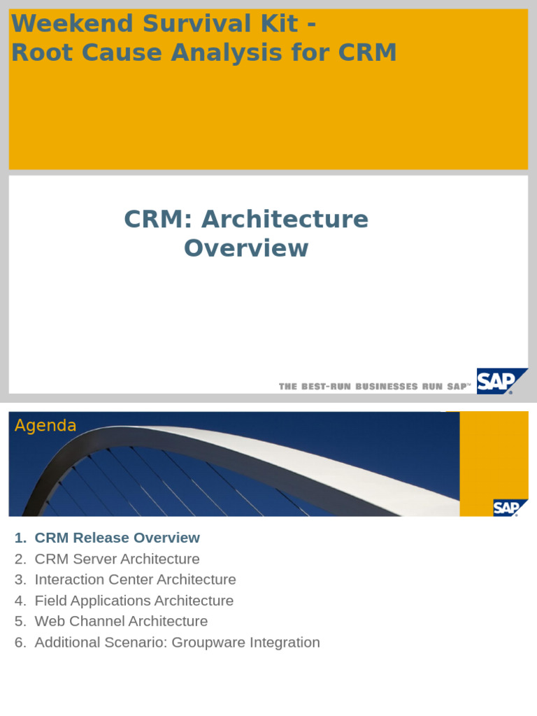CRM Architecture | PDF | Customer Relationship Management | Information ...