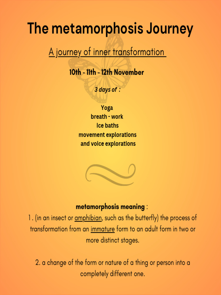 The Metamorphosis Journey | PDF | Yoga | Mind–Body Interventions