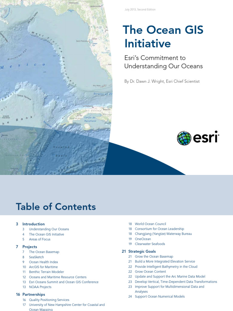 The Ocean GIS Initiative Esris Commitmen | PDF | Esri | Arc Gis