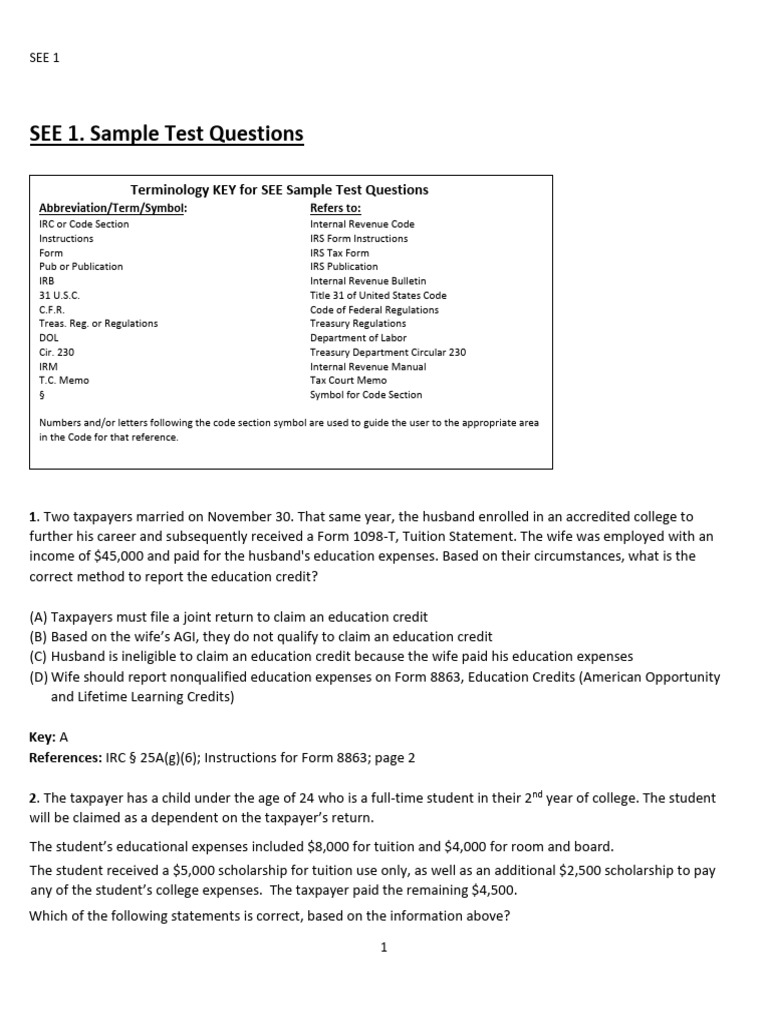 2019 EA Exam Questions 2019 See Sample Test Questions Part 1 - 2019 ...