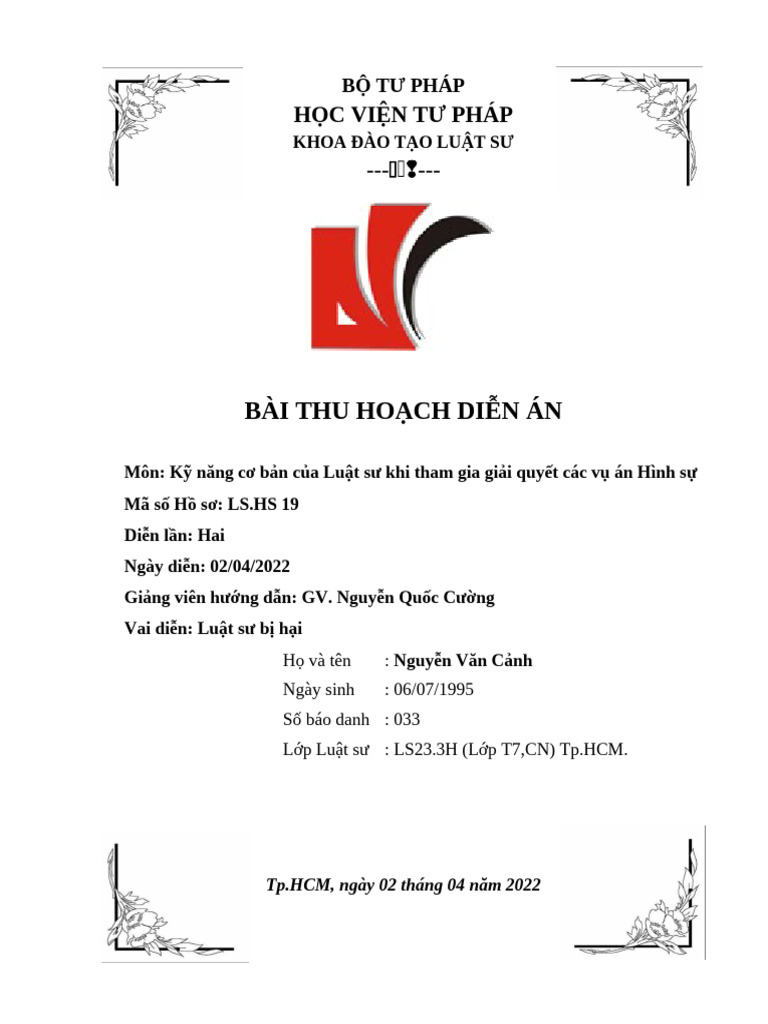 HS19 LS23.3H.HCM NGuyenVanCanh 033 2.4 | PDF