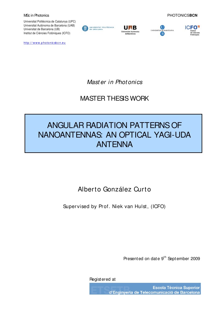 Thesis Final Submitted | PDF | Antenna (Radio) | Polarization (Waves)